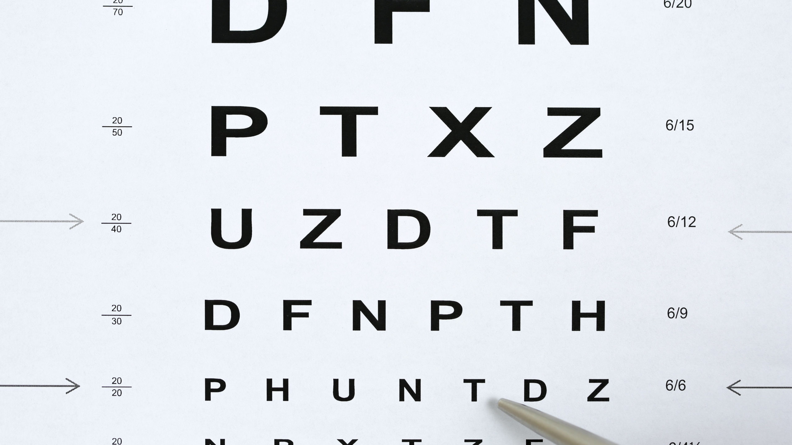 Printable Snellen Eye Chart For DMV Eye Chart Printable